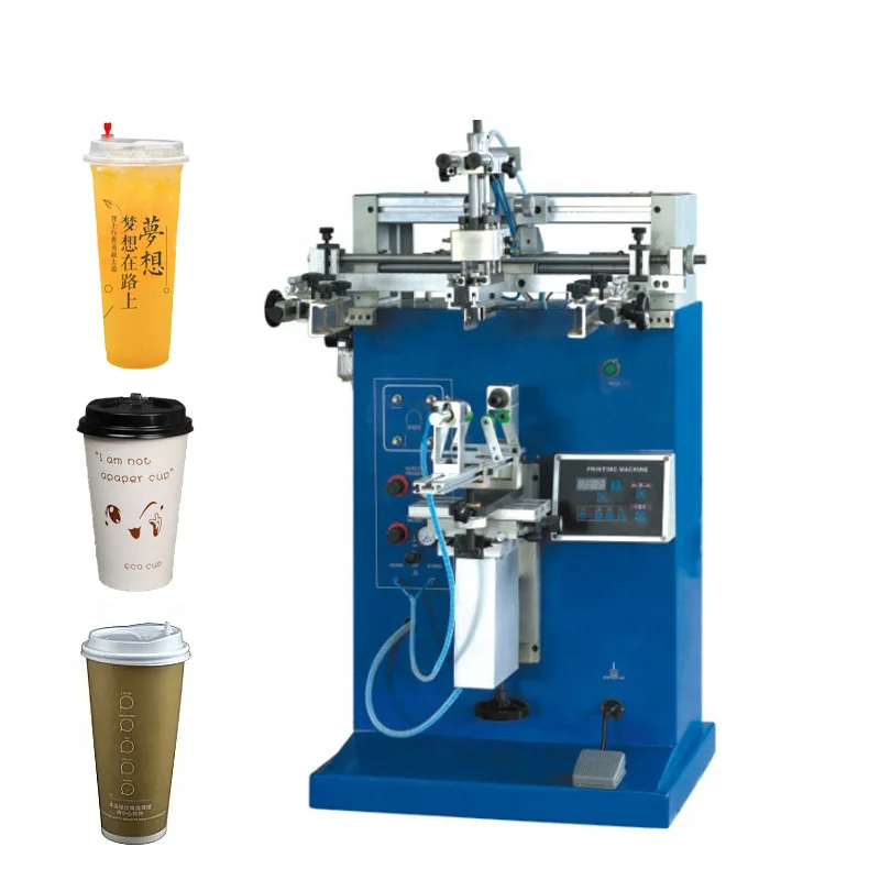 Hot-Sale-Paper-Coffer-Plastic-Cup-Printer-Cylindrical-Silk-Screen ...