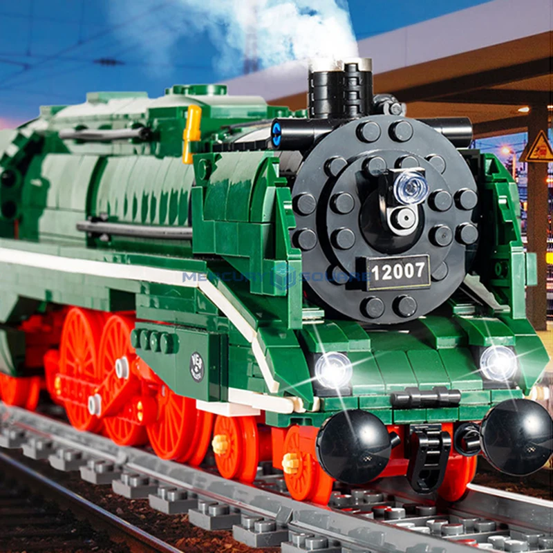 BR18-201-German-Express-Train-MOC-12007-Steam-Locomotives-Track-Model ...