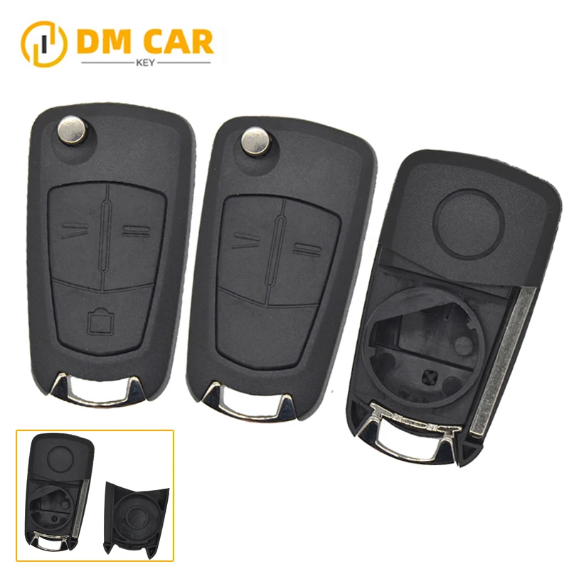 DMKEY Remote key Cover Shell DIY key use 2/3button for Opel Astra H ...