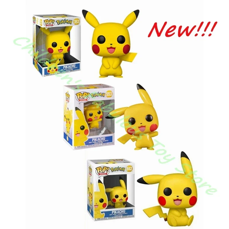 NEW Arrival Funko POP Pikachu series #353 #553 #842 Pikachu Vinyl Dolls ...