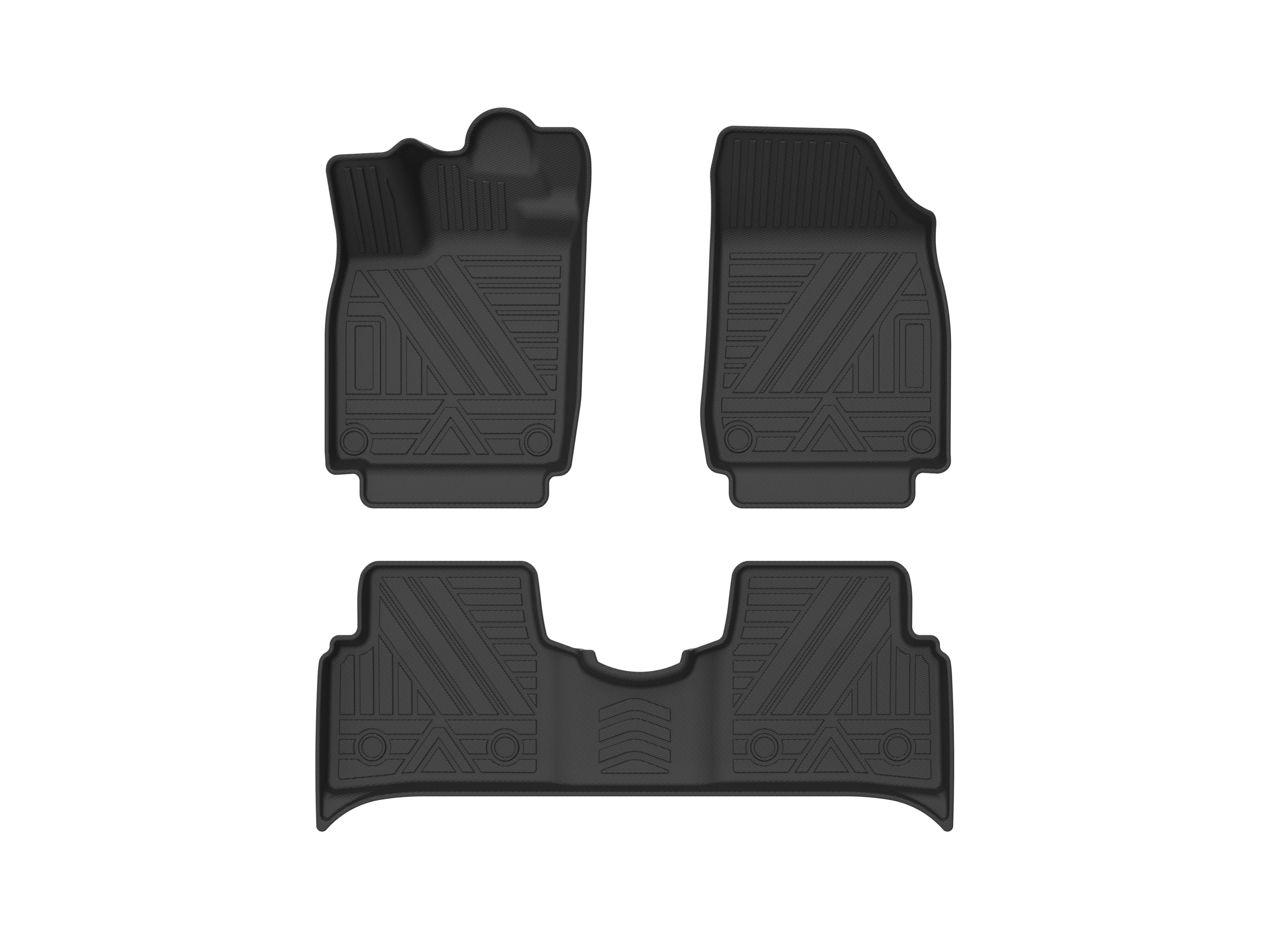 2025 Rubber Car Mat For VOLKSWAGEN ID.3 2021-2025 Carpet Waterproof ...