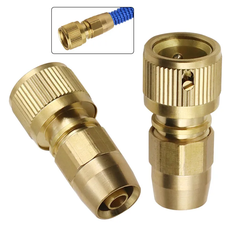 Brass Quick Connector Telescopic Water Hose Joint Garden Latex Tube ...