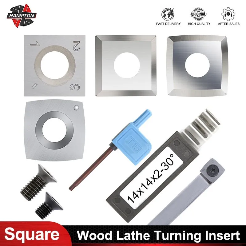 Wood Lathe Turning Tool Square Carbide Insert Cutter 10.5mm 11mm 12mm ...
