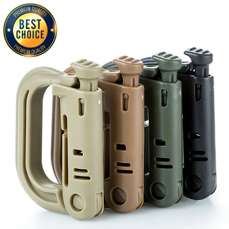 Outdoor-GRIMLOC-Molle-Carabiner-D-Locking-Ring-Plastic-Clip-Snap-Type ...