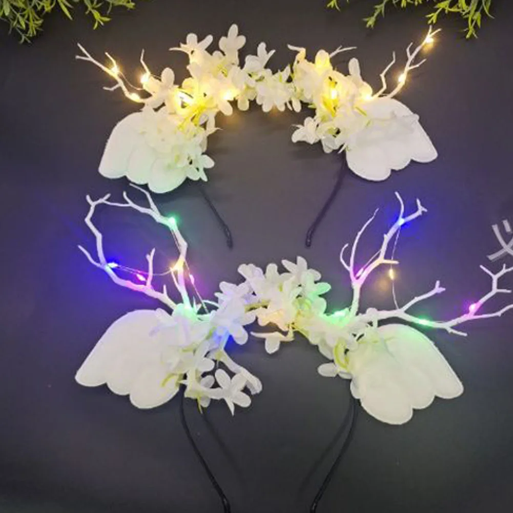 LED-Luminous-Headband-LED-Light-Up-Headwear-Angel-Wings-Luminous-Hair ...