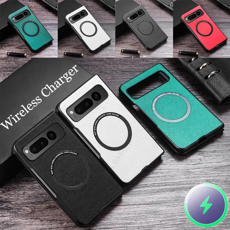 Capa For Google Pixel Fold For Magsafe Magsafing Leather Case For Pixel ...