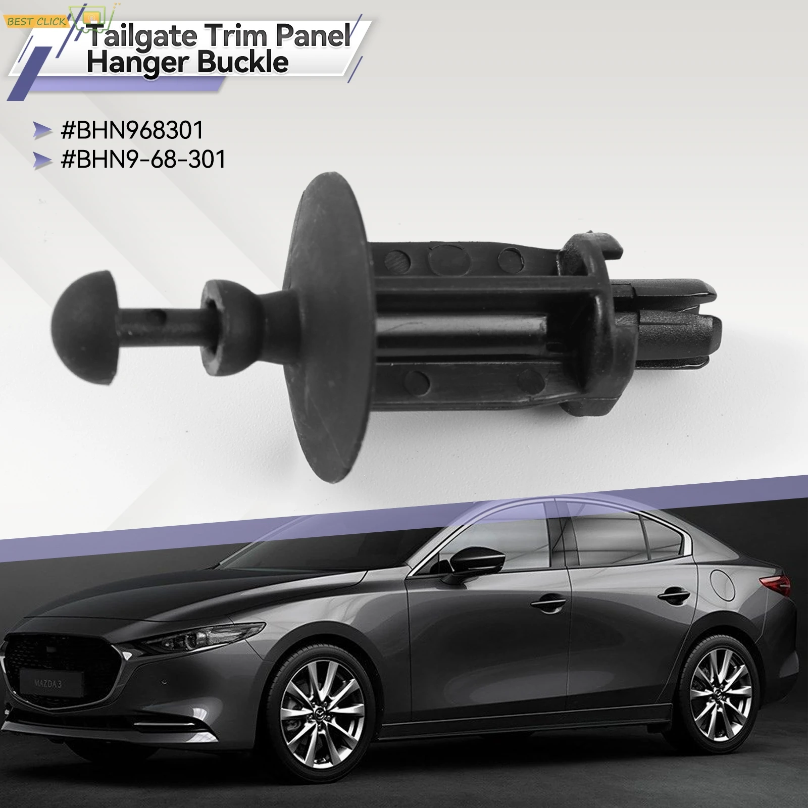 For Mazda 3 BM CX-3 CX-30 Tailgate Trim Panel Hanger Buckle BHN9-68-301 ...