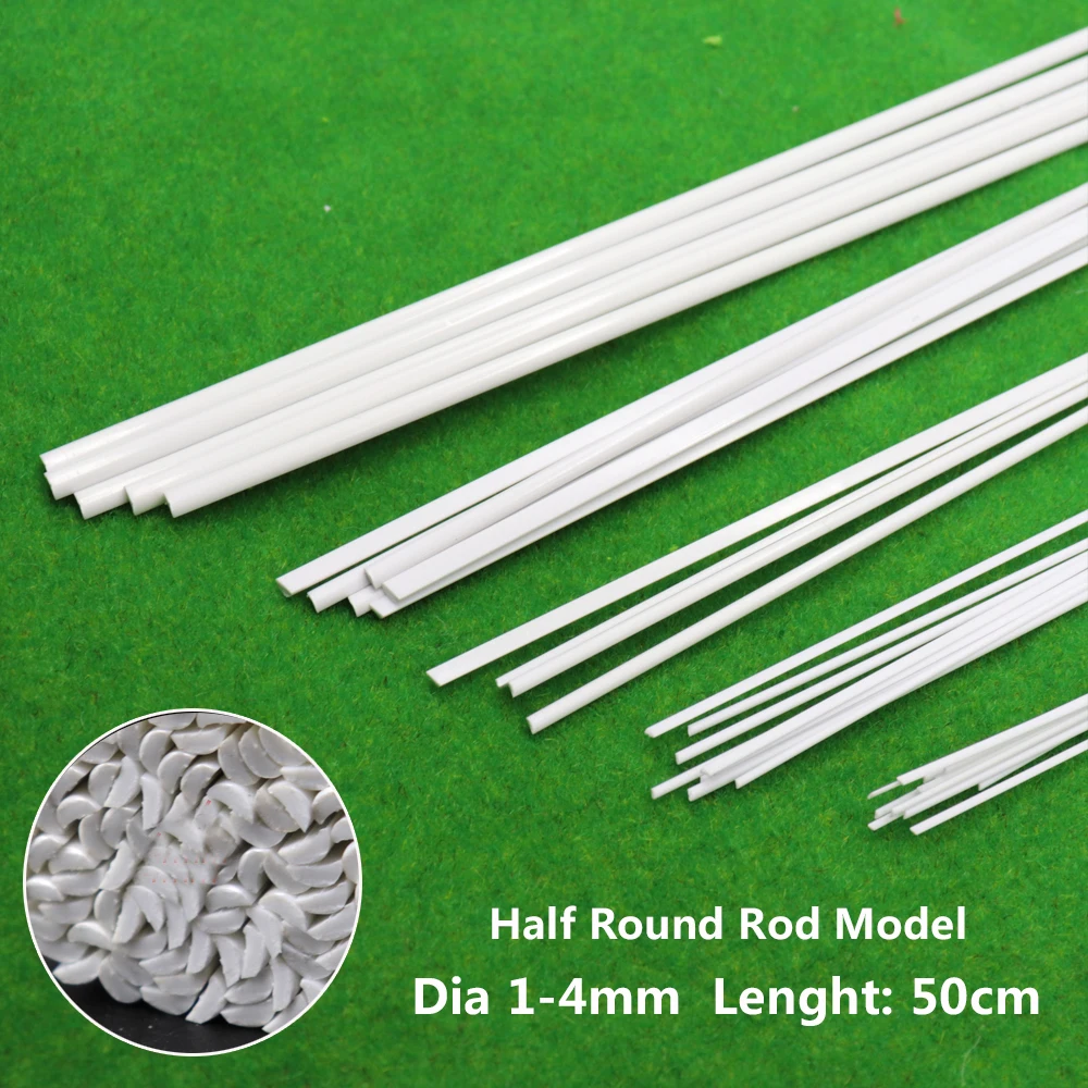 Dia-1-4mm-Half-Round-Rod-Model-ABS-Plastic-Stick-For-Diy-Architecture ...