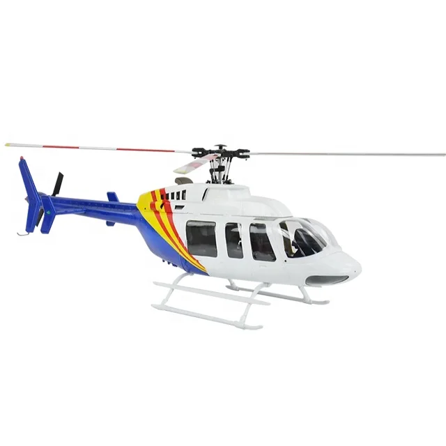 RC Helicopter Fuselage 470 Size BELL 407 Blue White Painting KIT ...