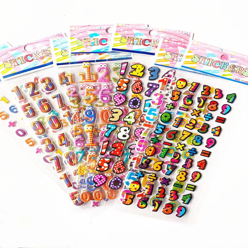 Cool 3d Bubble Numbers