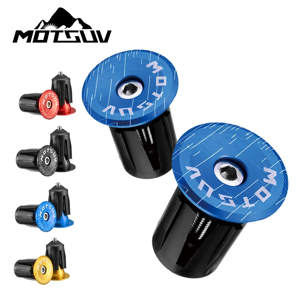1-Pair-Mountain-Road-Bike-Handlebar-End-Plugs-Aluminum-Alloy-Handle-Bar ...