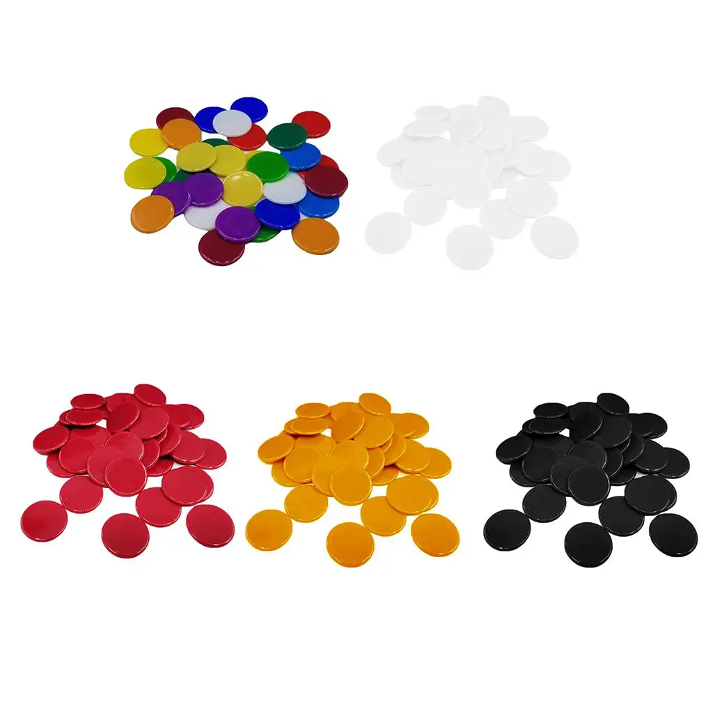 100Pcs Bingo Chips Small Counting Learning Counters Markers Discs ...
