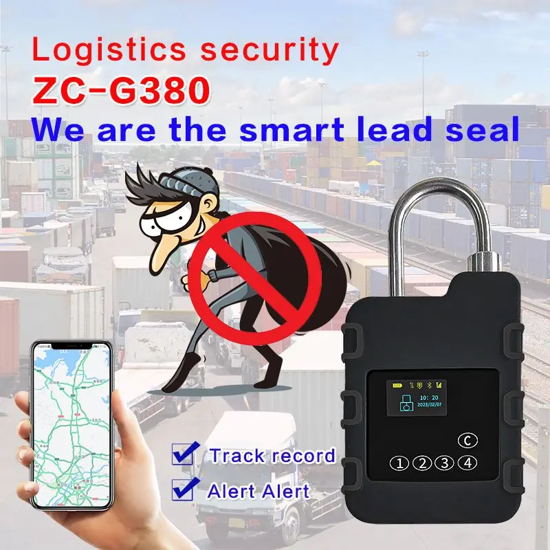 GPS-Padlock-Electronic-IOT-Padlocks-Smart-Remote-Control-Tracking-Locks ...