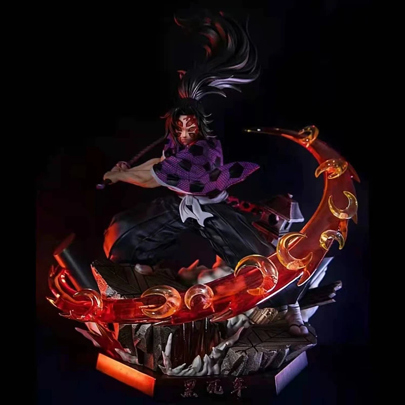 Gk Demon Slayer Anime Figure Kimetsu No Yaiba 28cm Kokushibo Figurine ...