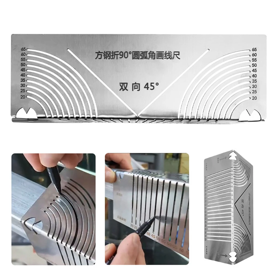Precisionflex Angle Marking Tool Dual-Purpose Straight Arc Linear ...