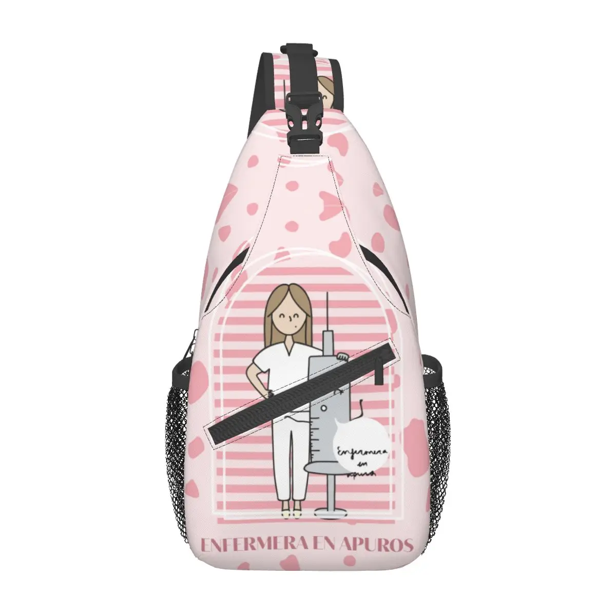 Doctor-Nurse-Cute-Sling-Bags-Enfermera-En-Apuros-Chest-Bag-Crossbody ...