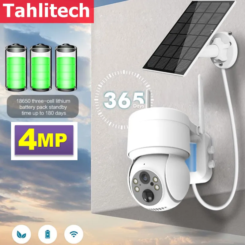 4MP-Wifi-Solar-Camera-PTZ-Wireless-Solar-CCTV-Security-Camera-Outdoor ...