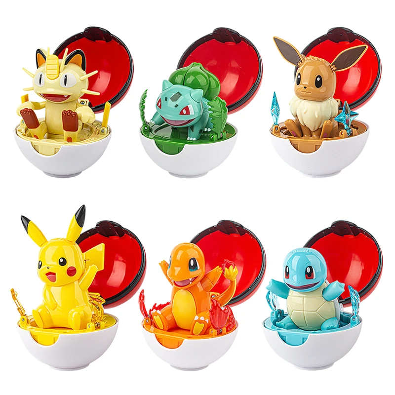 New-Pok-mon-Retractable-Figure-Ornaments-Picachu-Bulbasaur-Meowth-Poket ...