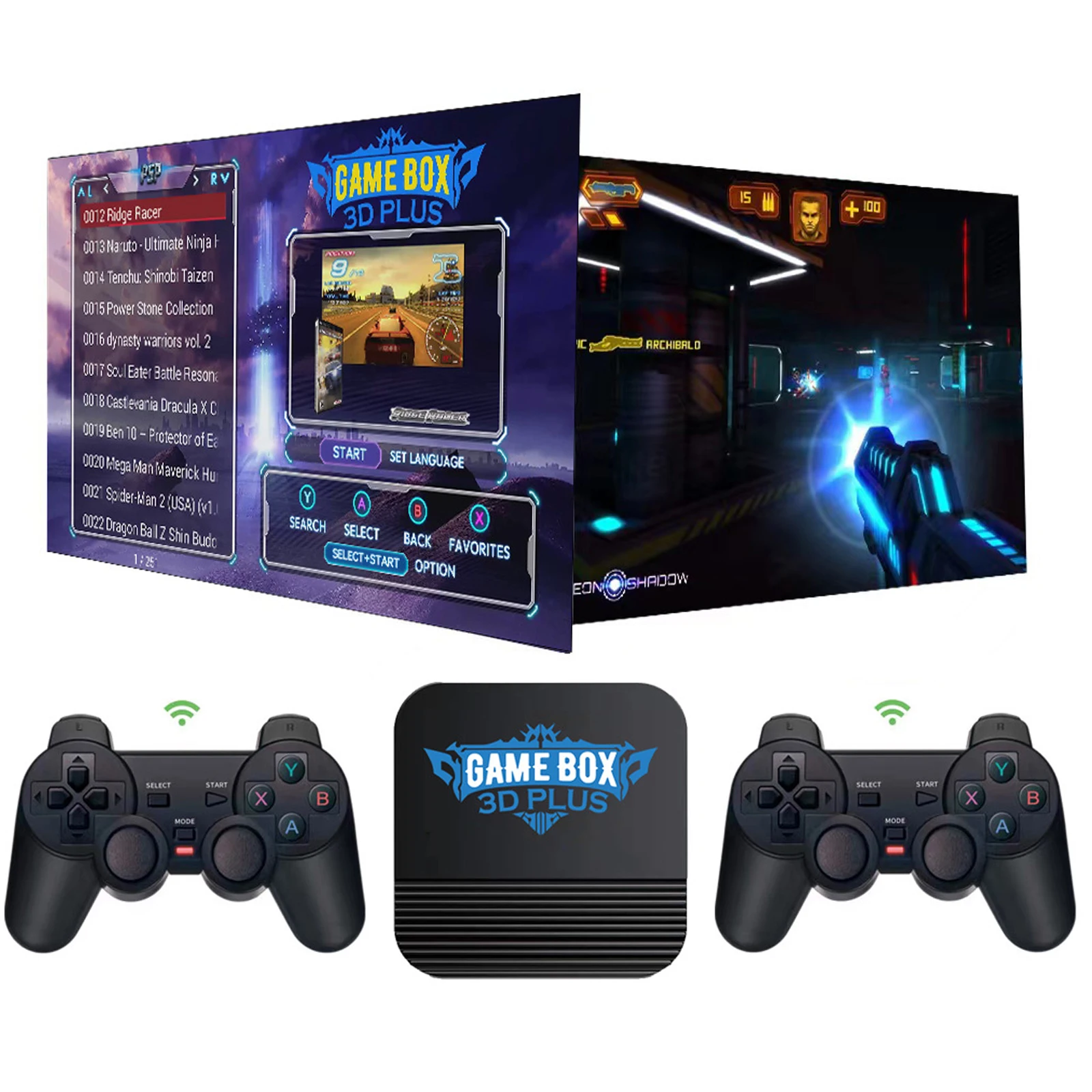 Video-game-I3S-Game-Box-Console-4K-32-Emulator-30000-Games-Dual-2-4G ...