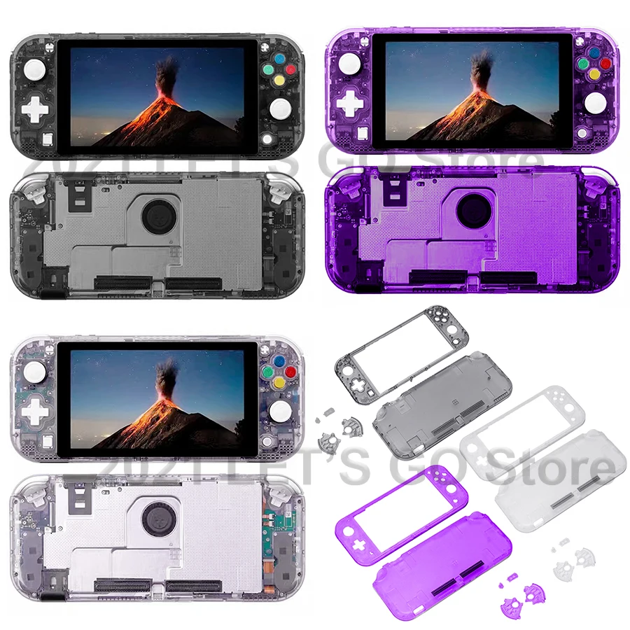 3-Colors-Nintend-Switch-Lite-DIY-Replacement-Shell-Transparent-Case ...