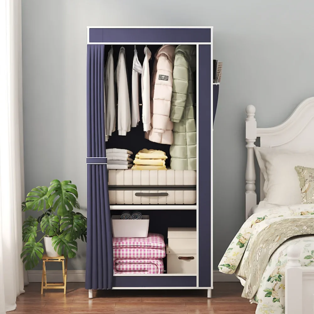 Dustproof-Wardrobe-Simple-Storage-Cabinet-Household-Bedroom-Multi-Layer ...