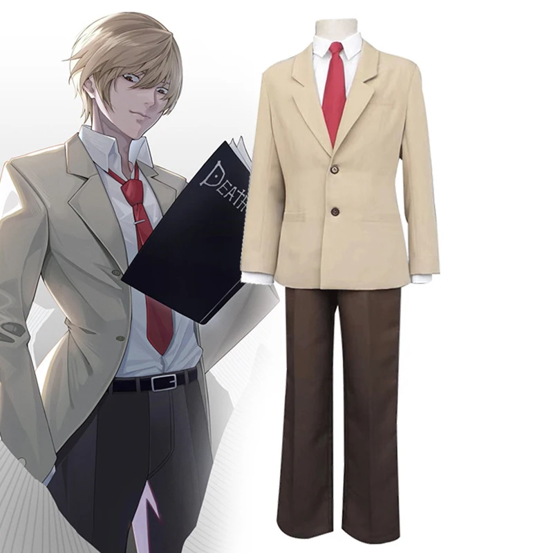 Anime-DEATH-NOTE-Cosplay-Costume-Women-Men-Yagami-Light-School-Uniform ...