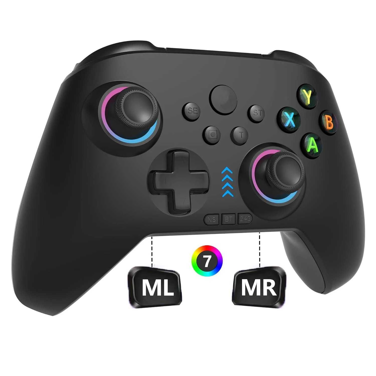 2.4G Wireless/Switch Controller with RGB Lighting/Programming Keys ...
