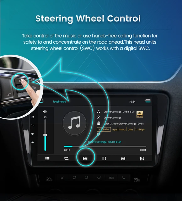 10'' QLED Screen Wireless Carplay For Dodge Caliber 2009 – 2011 Car ...