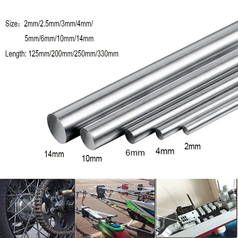 1-5pcs-304-Stainlessy-Steel-Rod-Diameter-2mm-14mm-Linear-Shaft-Metric ...
