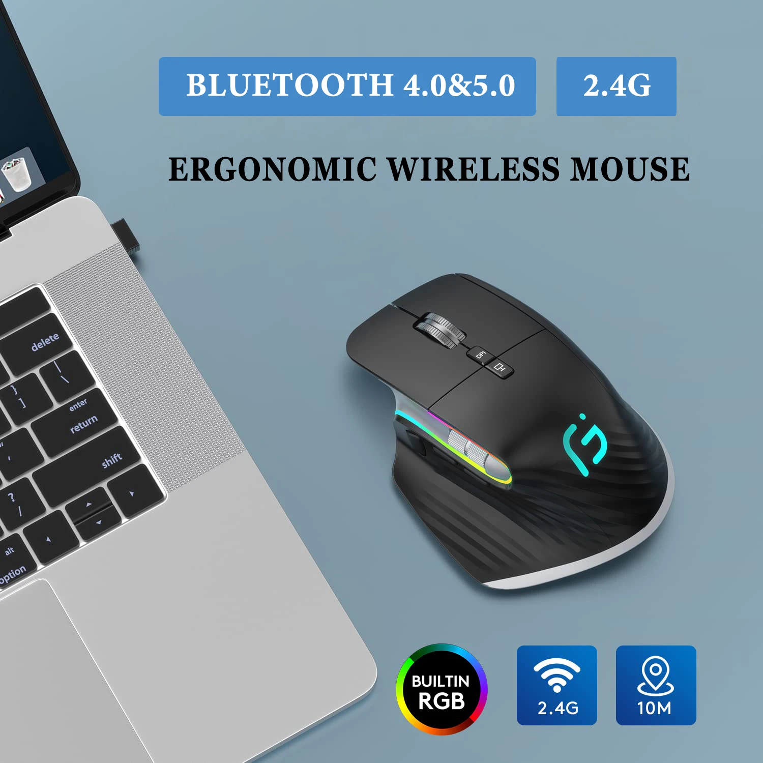 Ergonomic-Bluetooth-Wireless-Mouse-RGB-Side-Scroller-for-Laptop-Silence ...