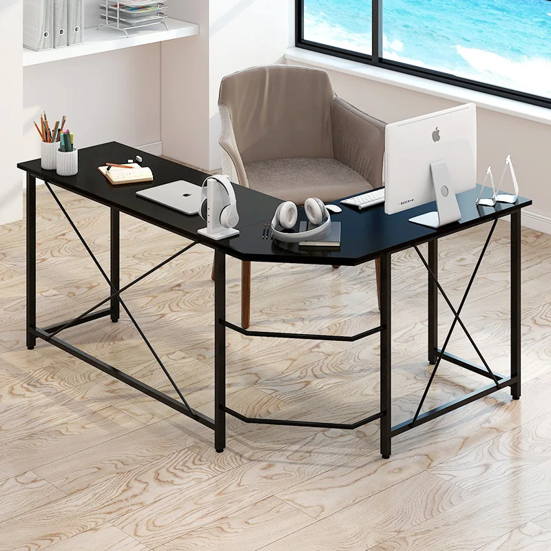 L-Shaped-Desk-59-Round-Corner-Computer-Gaming-Desk-Large-Extra-Long ...