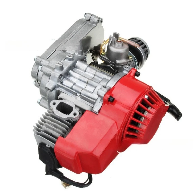 49CC 2 Stroke Engine Motor Air Cooling Pull Start with Carburetor Air ...