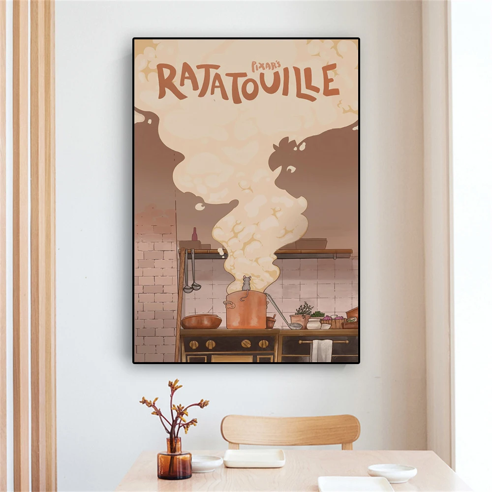 Ratatouille Poster Retro Ratatouille Poster Original Pelicula Cine
