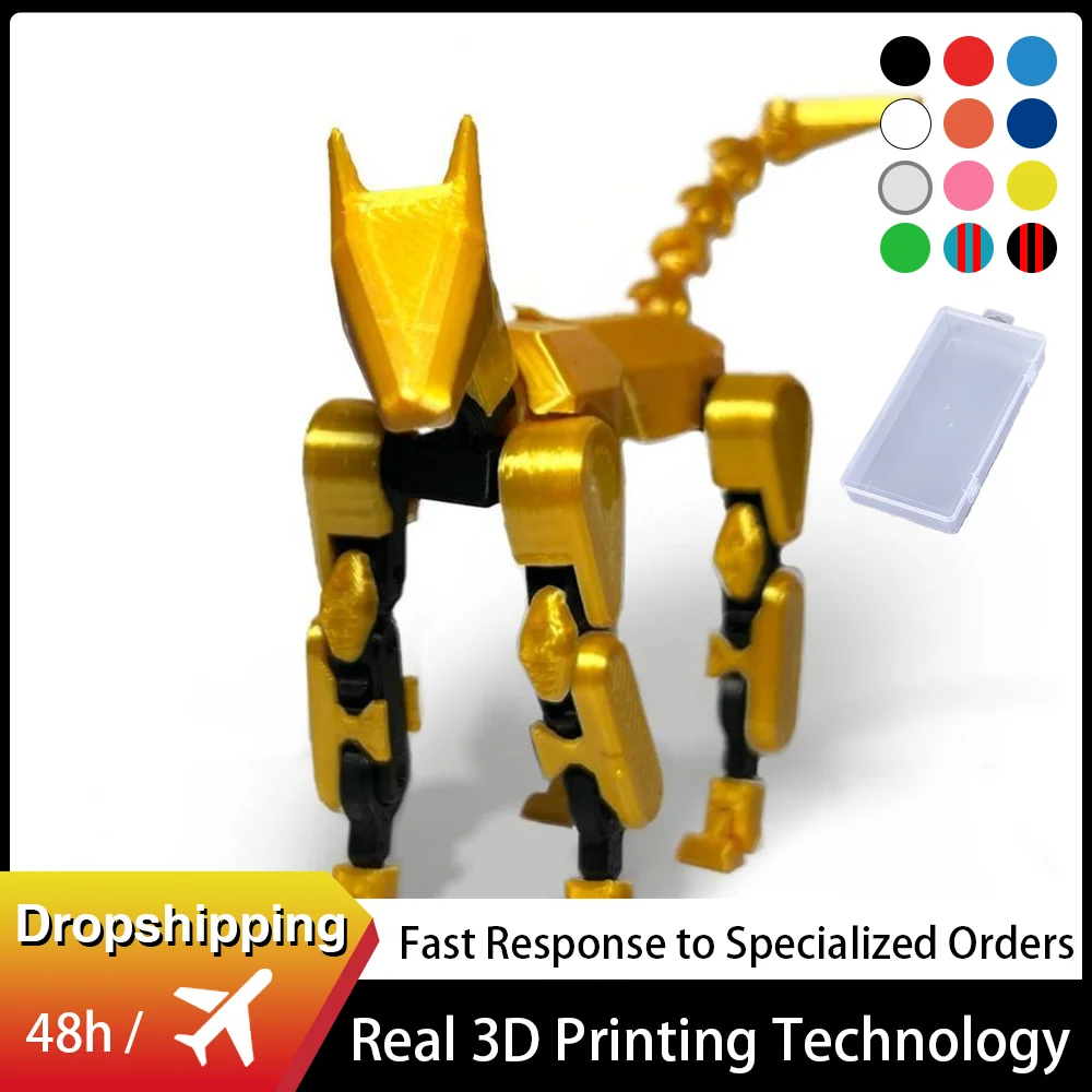 3D-Printed-Mechanical-Dog-Mounted-Pets-Anime-Toys-Action-Figures-Multi ...