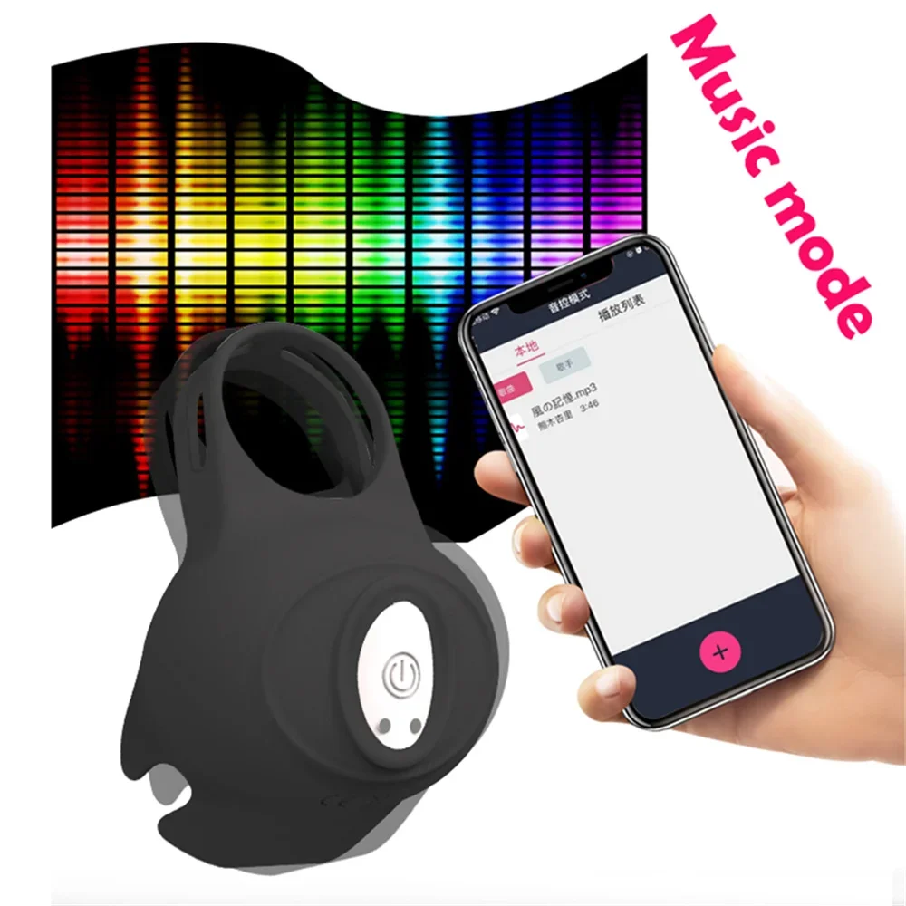 Testicle-Vibrator-Dual-Penis-Ring-Massager-for-Men-Masturbator-Scrotum ...