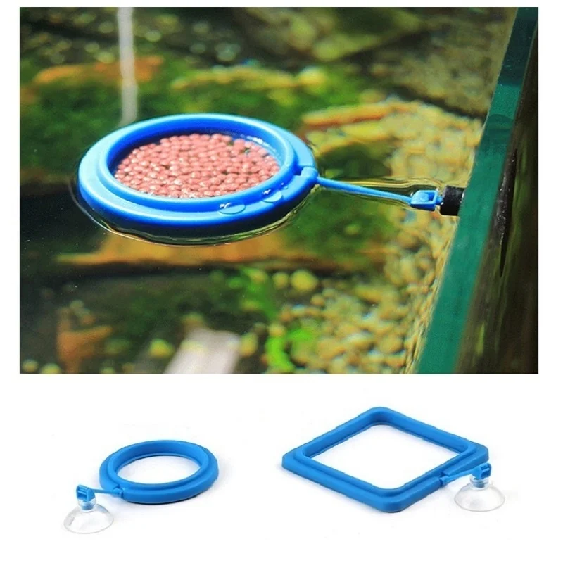 Aquarium-Feeding-Ring-Feeder-For-Fishing-Food-Flakes-Tool-Mini ...
