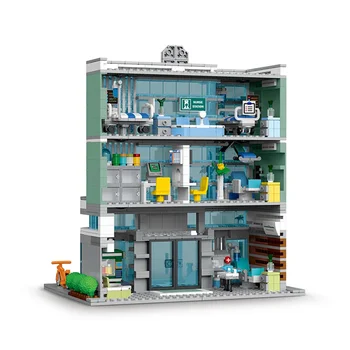 1350PCS City Hospital Doctor Rescue Room Compatible Model Building ...