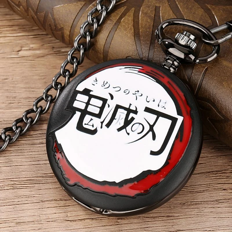 Japan Anime Cosplay Demon Slayer Art Black Old Fashion Quartz Clock ...