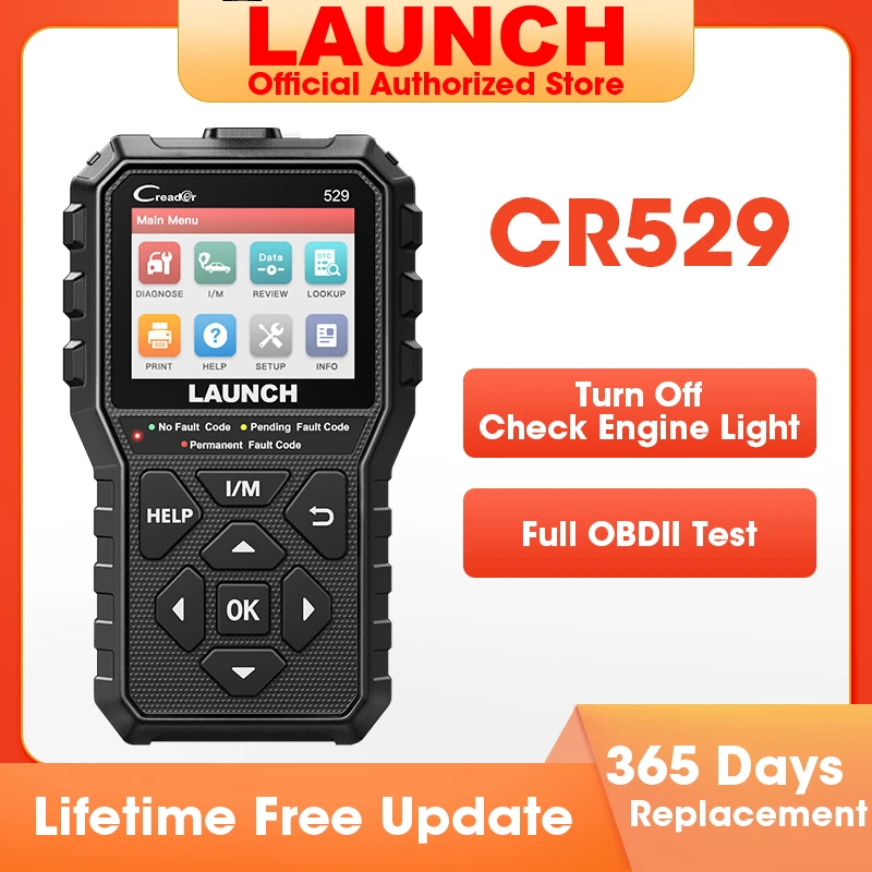 New Launch Creader 529 Obd2 Scanner Automotive Diagnostic Tool Obdii Code Reader Fault Code Read ...
