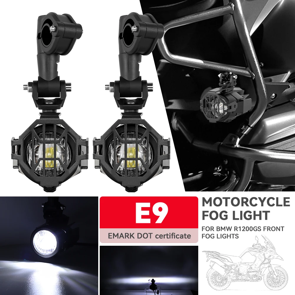1 Set Universal for BMW R1200GS/ADV/F800GS Motorcycle LED Auxiliary Fog Light 40W Driving Headlight