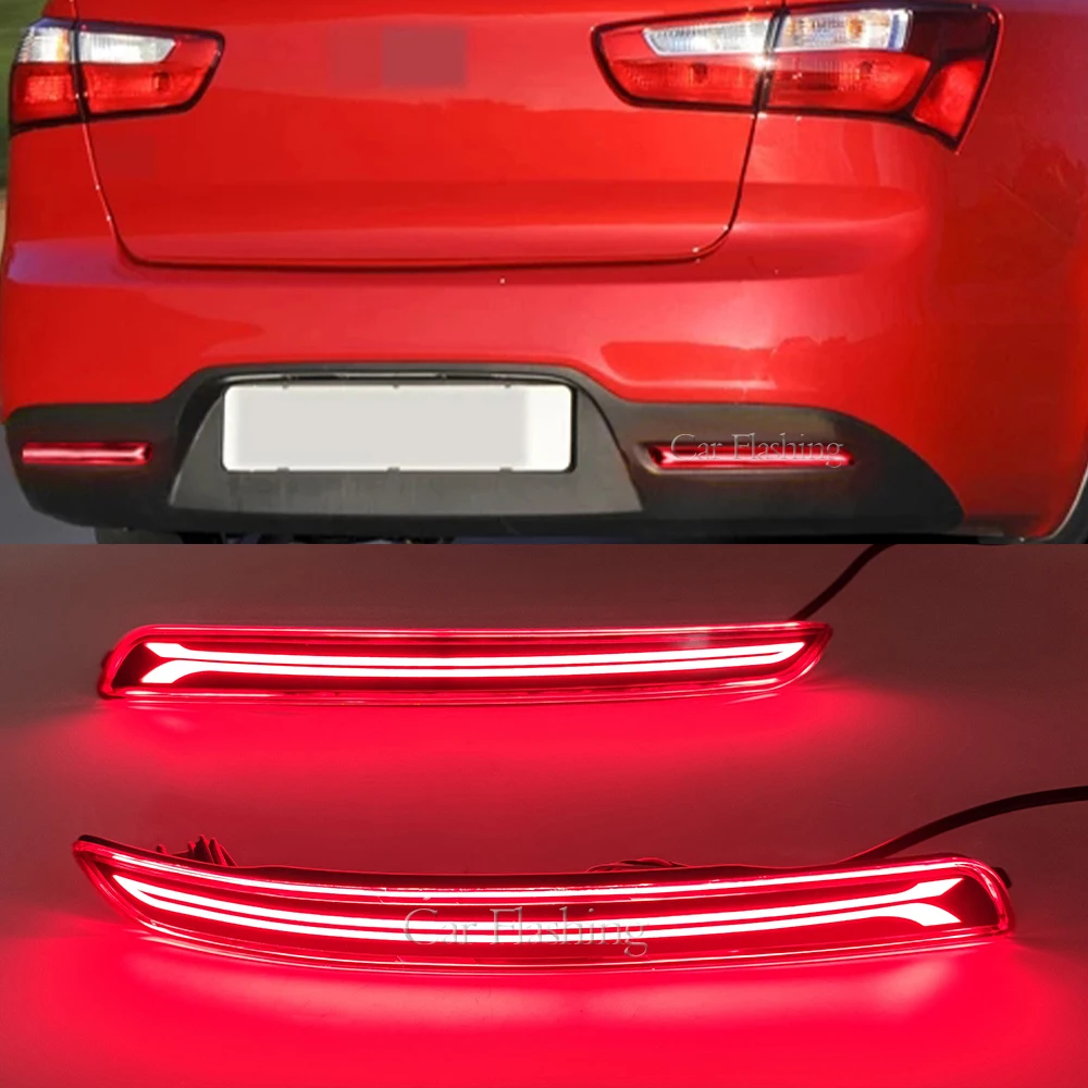 1-Set-LED-Rear-Bumper-Reflector-Light-Driving-Brake-Turn-Signl-Lamp-For ...