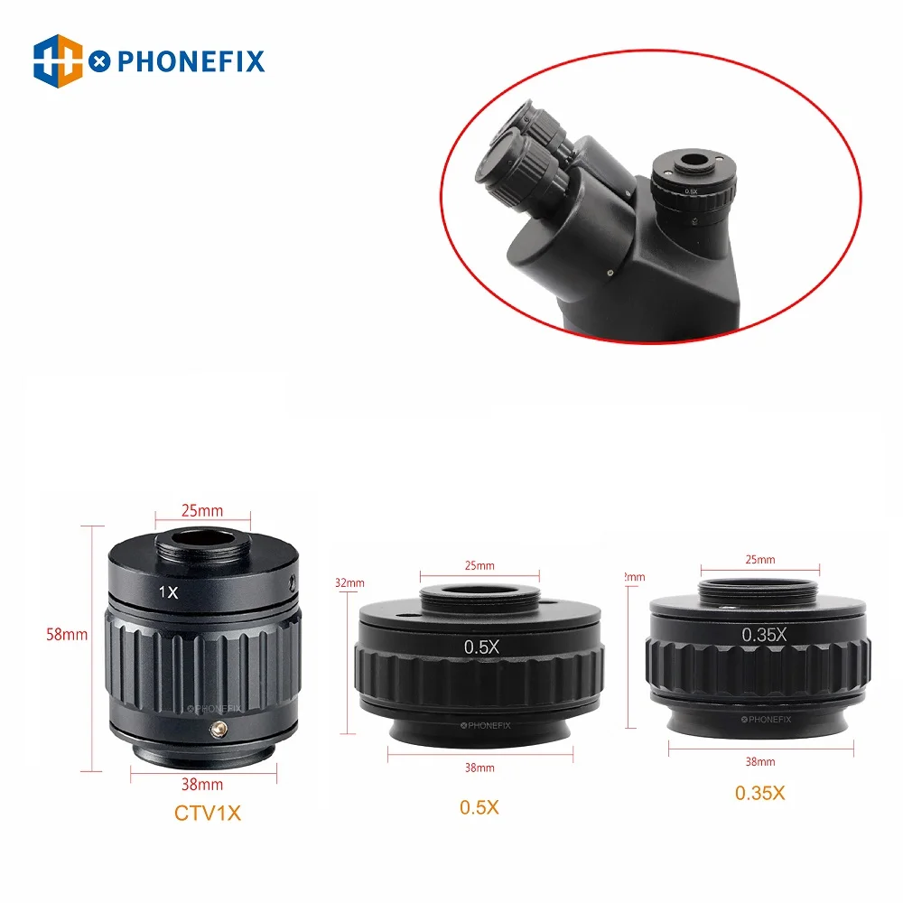 CTV-Converter-1X-0-35X-0-5X-C-mount-Lens-Adapter-Focus-Adjustable ...