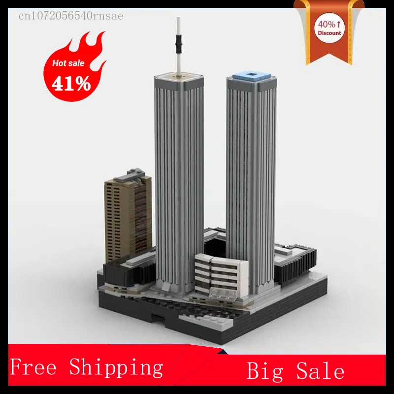 The-World-Trade-Center-MOC-Building-Blocks-Twin-Tower-Model-Urban ...