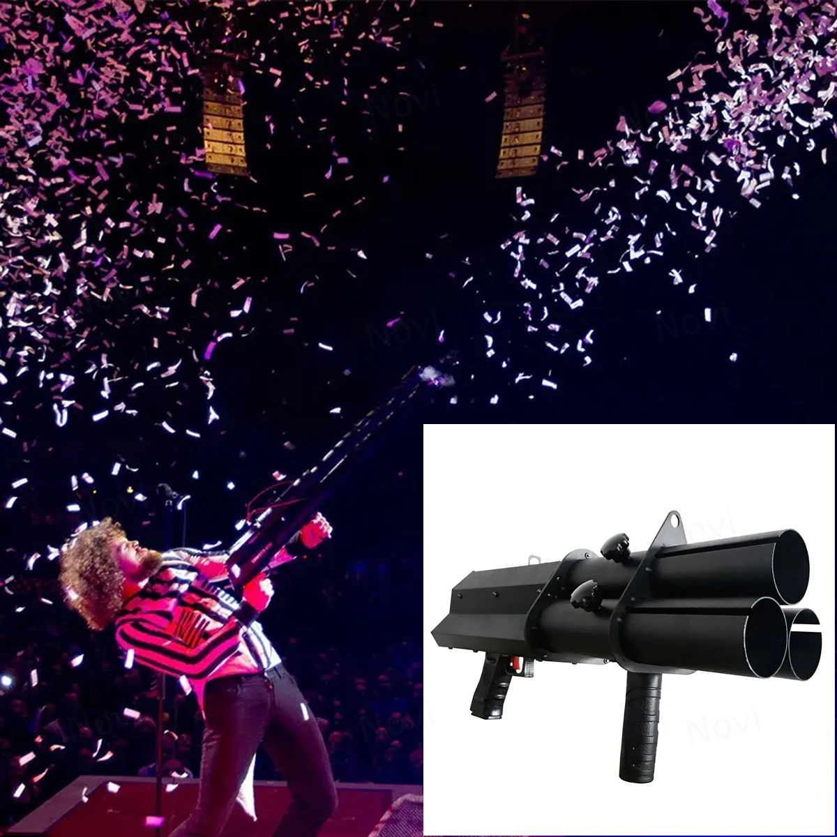 Handheld-3-Head-Confetti-Gun-Electronic-Paper-Launcher-Blaster-Shooter ...