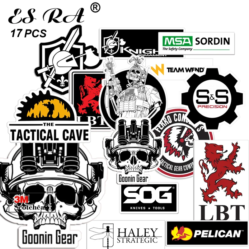 Car-Stickers-Sets-Tactical-Pegatinas-17Pcs-Set-Laptop-Decals-Waterproof ...