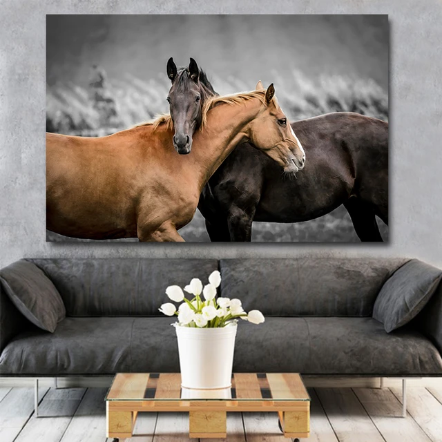 Two Horses In Love Painting