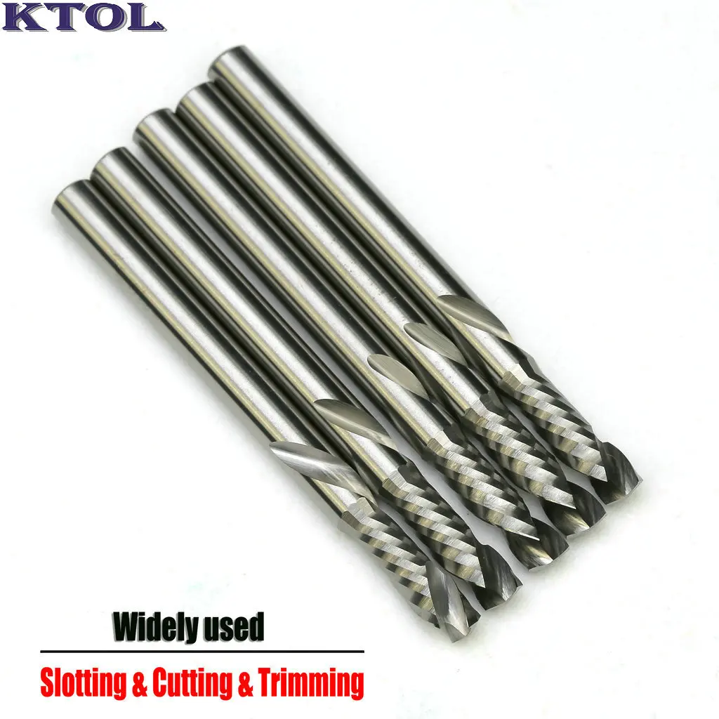 Up Down Cutting-3.175mm Single Flute Compression End Mill Engraving ...