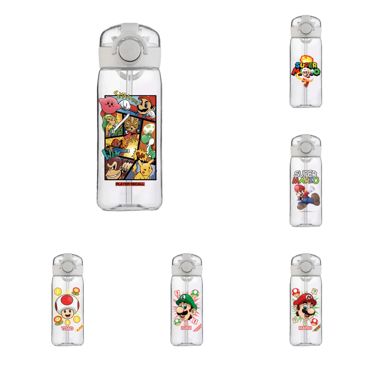 New-Super-Mario-Child-Summer-Portable-Luigi-Yoshi-Cartoon-Plastic-Water ...
