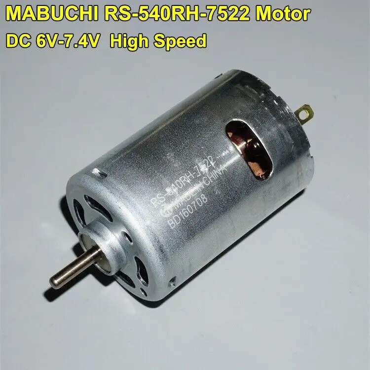 MABUCHI RS-540RH-7522 RS-540SH-7520 DC 6V-7.4V 7.2V High Speed Power Drill Electric Tool Motor ...
