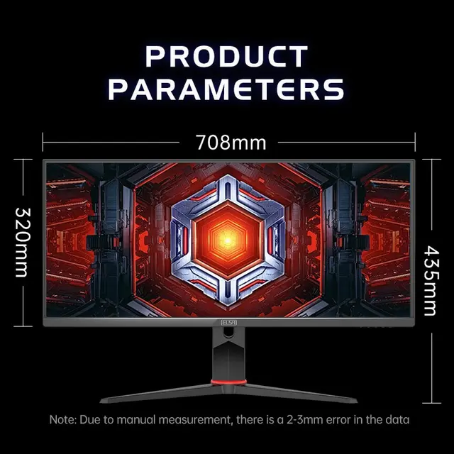 ELSA 30 인치 게임 모니터 IPS 200Hz 1ms 응답 2560x1080 사무실 및 재생 30G1P